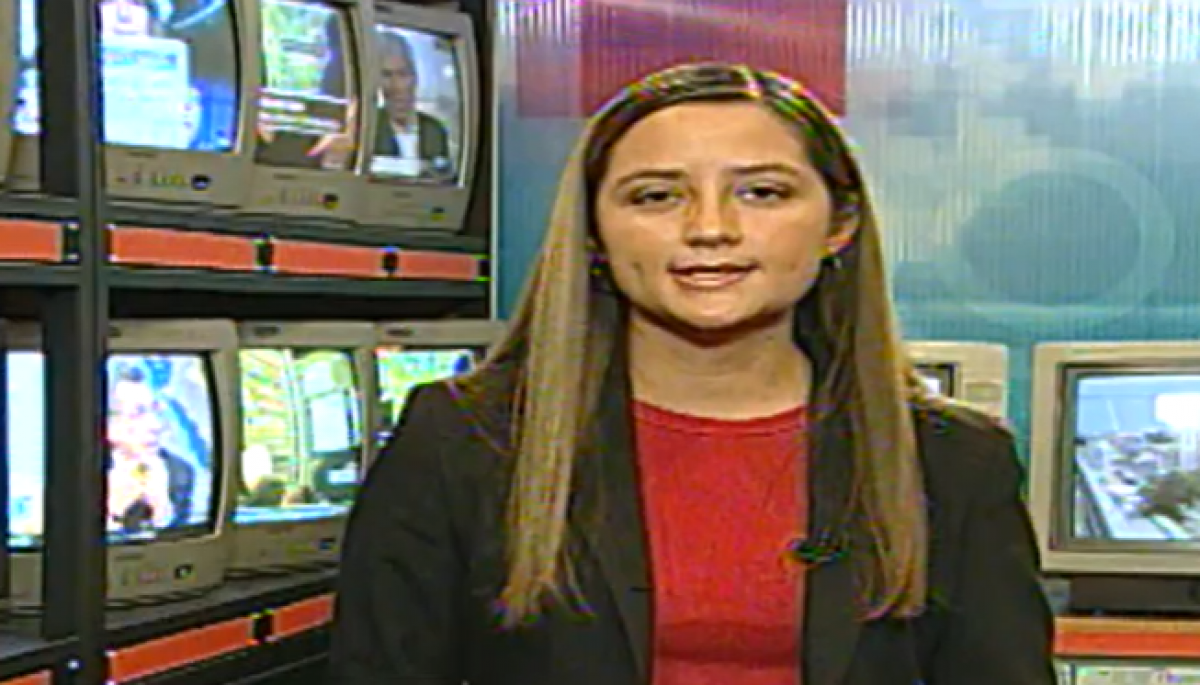 Así fue la primera aparición de Andrea Arístegui en televisión | TVN