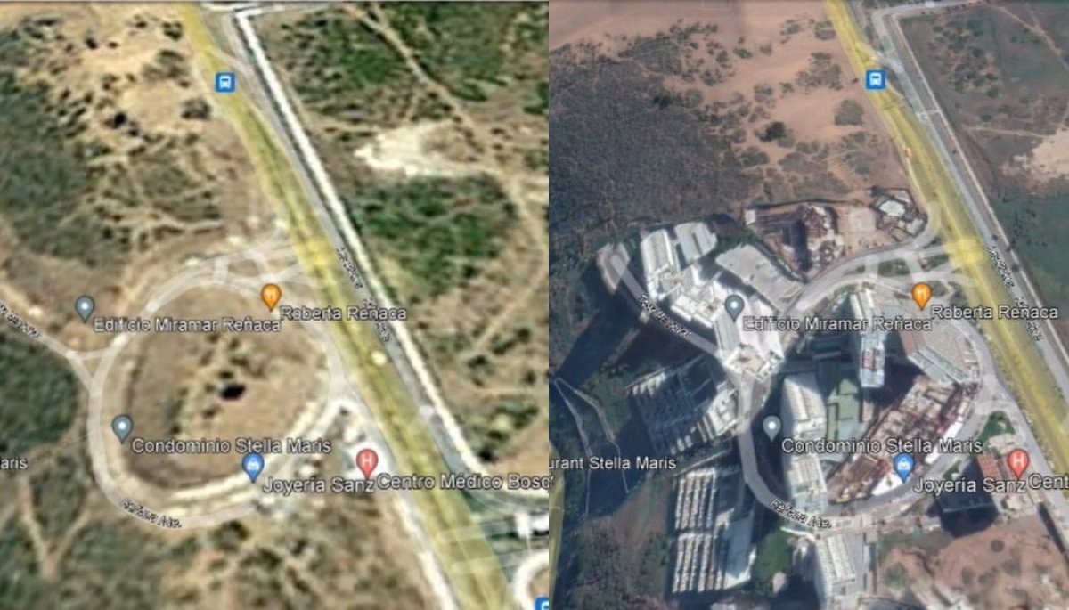 Desde el 2004: Así ha cambiado el terreno de las dunas por la ...