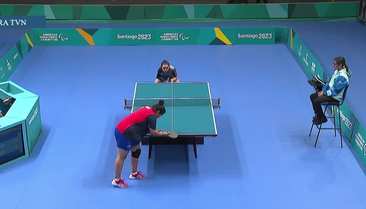 Partidazo de Ailyn Espinoza en el para tenis | TVN