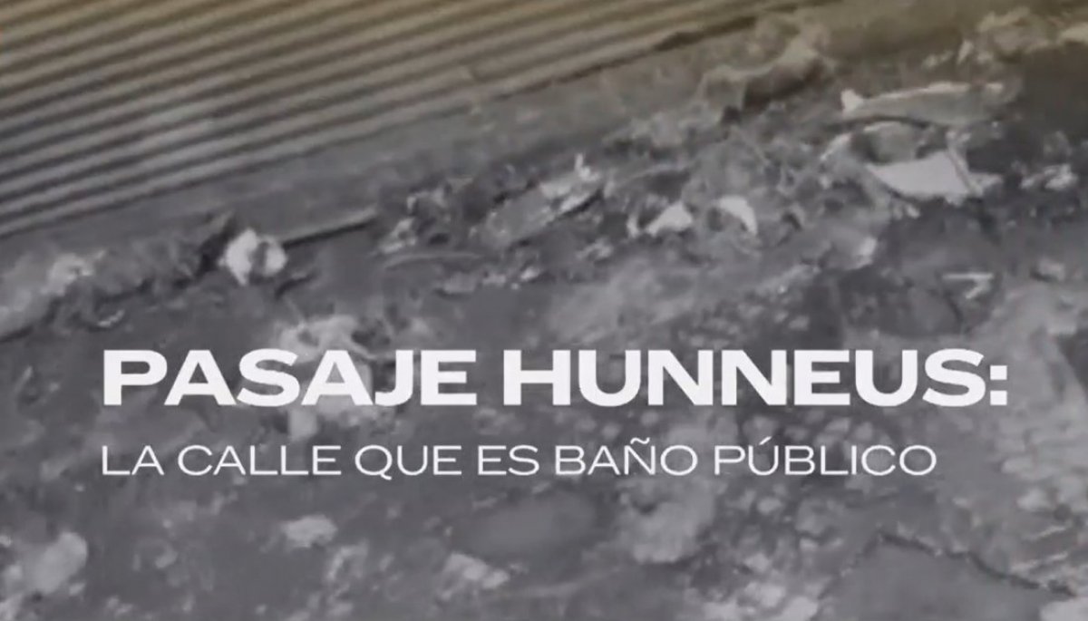 "Un asco": Siguen usando como baño público el pasaje Hunneus | TVN